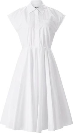 Msgm Msgm, Femme, Robes, Blanc, Taille: 42 FR Robe Chemise