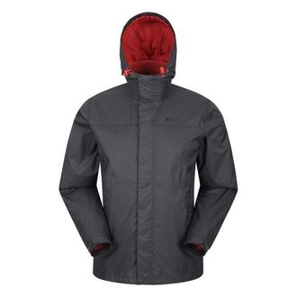 Mountain Warehouse Herren Torrent Wasserdichte Jacke (Dunkelgrau)