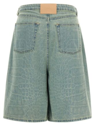 Nude Bermuda Shorts - Green