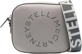 Stella McCartney Femme, Sacs, Gris, Taille: ONE Size Logo Camera Crossbody Bag