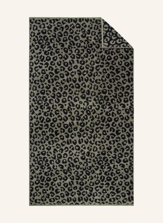 Caw&Ouml; Duschtuch Two-Tone Leo gruen