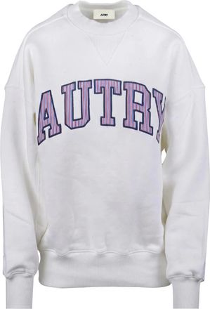 Autry Femme, Sweatshirts et sweats &agrave; capuche, Blanc, Taille: 36 FR SweaT-shirts
