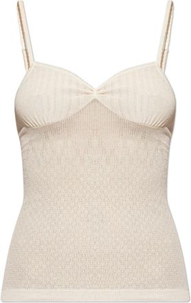 Victoria Beckham Femme, Tops, Beige, Taille: 36 FR Strappy Top