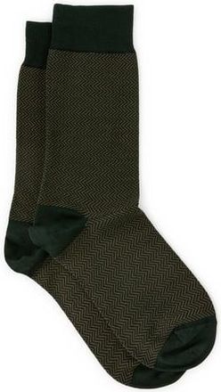 Doré Doré Goldenes vergoldet - halbe hochwertige Socken in Baumwolle - grün