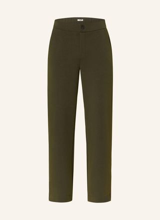Yerse Yerse Marlenehose Maia Aus Jersey gruen