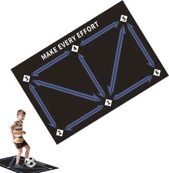 Generic Fussball Trainingsmatte Trainingsmatte Fussball Trainingsmatte - Spielerausr&uuml;stung mit Ballkontrolle und Trainingsrhythmus | Hilfsst&uuml;tzen f&uuml;r das Hall