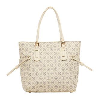 Carlo Colucci Shopper mit Logo-Print - - Bags - Damen - Beige - ONE SIZE