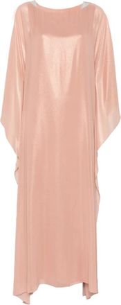 PESERICO Femme, Robes, Rose, Taille: 44 FR Robe Midi Orn&eacute;e de Perles