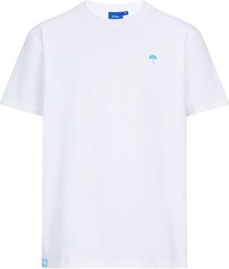 H&eacute;las. Tee-shirt droit &agrave; petite broderie