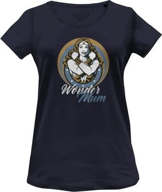 DC Comics WOWOWOOTS118 T-Shirt, Navy, XL Femme