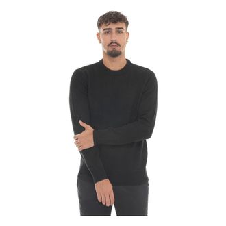 Emporio Armani Rundhalspullover - - Knitwear - Herren - Schwarzk - L
