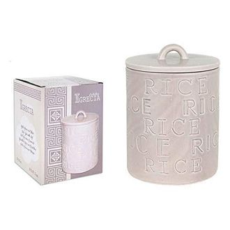 Dolomite Topf Reis mit Deckel 14x17cm Griechenland