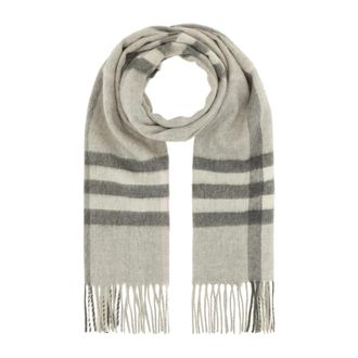 Burberry Bestickter Kaschmirschal - - Accessories - unisex - Grau - ONE SIZE