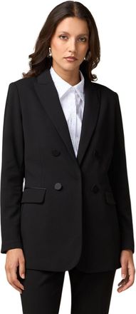 Oltre Blazer mit Satin-Details Schwarz 48 Autum Winter 24