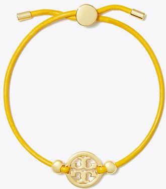 Tory Burch Damen Icon Armband mit Schiebeverschluss in Gold/Gold