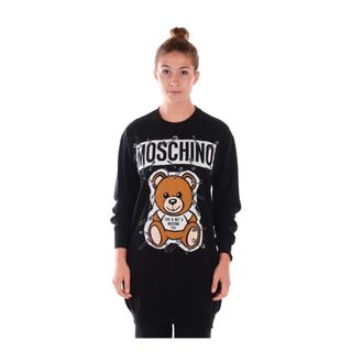 Moschino Elegantes Schwarzes Kleid f&uuml;r Frauen - - Knitwear - Damen - Schwarzk - XS