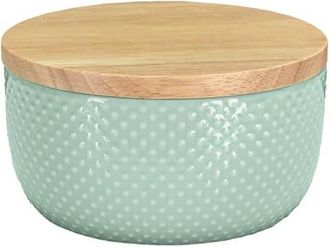 Kleine Wolke Wattedose Dotty, Accessoires, Farbe Eucalyptus, Material: Steinzeug