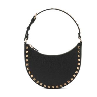 Valentino Garavani Mini Rockstud Hobo Bag - - Bags - Damen - Schwarzk - ONE SIZE