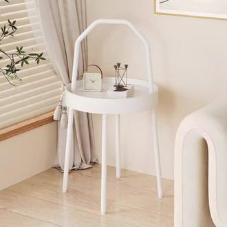 Generic Tragbarer Mini-Couchtisch, Moderner Metalltisch Mit Hohen Beinen, Bietet EIN Vielseitiges und Stilvolles Design, Perfekt for Gemütliche Tische im Inne