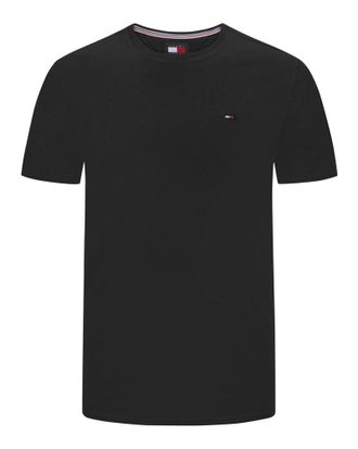 Tommy Hilfiger T-Shirt in Jersey-Qualit&auml;t mit Logo-Stickerei in