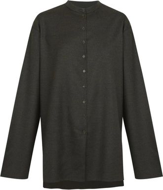 Cortana Femme, Blouses et Chemises, Vert, Taille: 38 FR Fabula, chemise oversize vert fonc&eacute;