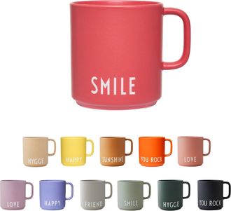 DESIGN LETTERS Kaffeetassen Rosa SMILE | Weihnachtsdeko, Weihnachten, Weihnachtsgeschenke Kleinigkeiten | Kaffeebecher Porzellan | Weihnachtsgeschenke f&uuml;r Frauen, M&auml;