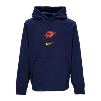 Nike NBA City Edition Club Hoodie Oklthu - - Sport - Herren - Blau - XL