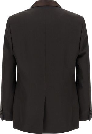 Fendi Wool Cr&ecirc;pe Blazer - brown