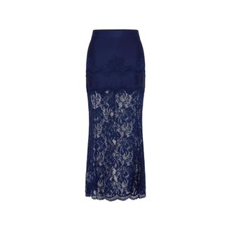 Paco Rabanne Spitzen-Miederrock - - Skirts - Damen - Blau - XS