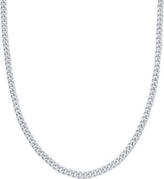 Elli PREMIUM Halskette Silber 925 Basic Kette Damen Schmuck Geschenke für Frauen Mädchen Mama Freundin, Panzer Silberkette Länge 42 cm