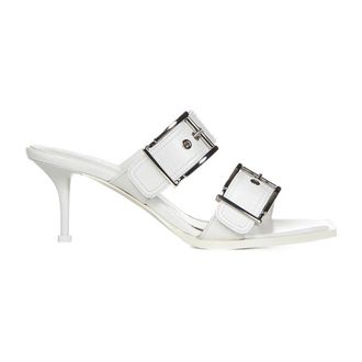 Alexander McQueen Wei&szlig;e Mules mit verstellbaren Riemen - - Shoes - Damen - Wei&szlig; - 35 EU