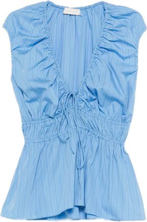 Faithfull The Brand Femme, Blouses et Chemises, Bleu, Taille: 40 FR Hedda Top