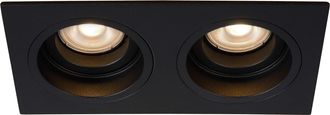 Lucide EMBED - Einbaustrahler - 2xGU10 - Schwarz