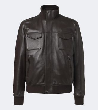 Dolce & Gabbana Veste blouson en cuir