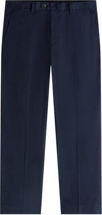 Tommy Hilfiger Pantalon droit New York Label en coton m&eacute;lang&eacute;