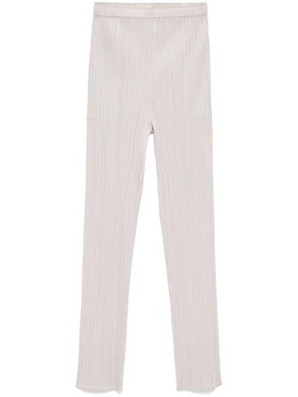 Pleats Please Issey Miyake pantalon à design plissé - Tons neutres