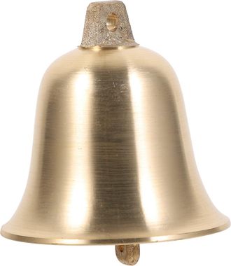 DOITOOL Vintage Messingglöckchen Anhänger Kleiner Glocke Selbstgemacht Basteln Zubehör Für Windspiele Türdekoration Mit Loch 6,5cm