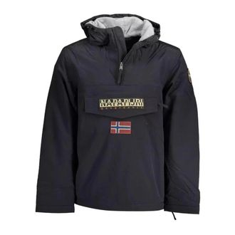 Napapijri Regenwaldjacke mit zentralem Rei&szlig;verschluss - - Jackets - Herren - Schwarzk - 2XL