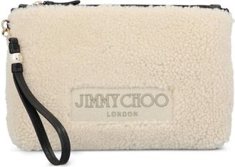 Jimmy Choo London pochette en peau lainée - Tons neutres