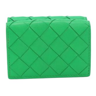 Bottega Veneta Pre-owned Vintage Tri-fold Wallet - - Pre-owned - Damen - Gr&uuml;n - ONE SIZE