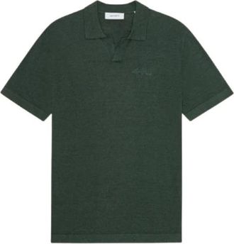 Les Deux Homme, Tops, Vert, Taille: XL Signature Knit Polo
