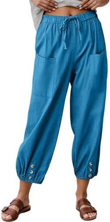 Generic Pantalon Tendance Femme 2026 Blanc Cale&ccedil;on Jogpant Personne Viscose Slouchy Elasthane C&ocirc;tes Patchwork Haut Infroissable Canard Jogg Am&eacute;ricaine Essenti