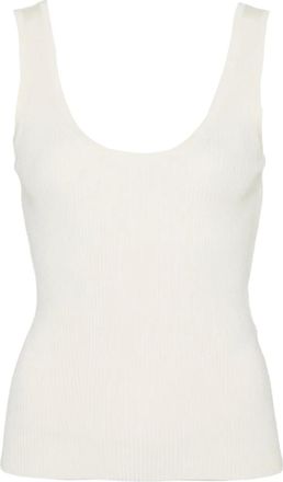Zimmermann débardeur en maille côtelée à col rond - Tons neutres