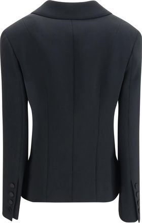 Ermanno Scervino Double-Breasted Tuxedo Blazer - Black