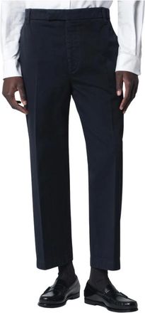 Thom Browne Homme, Pantalons, Bleu, Taille: 2XL Utility Chino Trouser