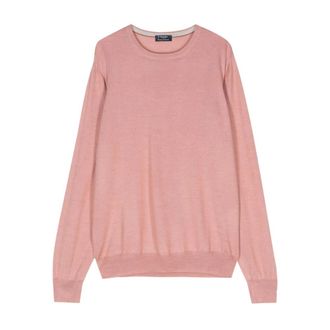 Barba L&auml;ssiger Strickpullover - - Knitwear - Herren - Rosa - M