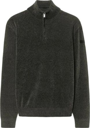 Roberto Ricci Design Pull col roul&eacute; zipp&eacute; en velours - Homme - Pulls - Vert - Taille: M