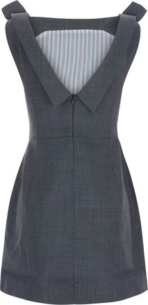 Shushu/Tong Bow Strap Dress - Gray