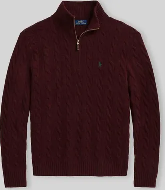 Polo Ralph Lauren Regular Fit Troyer aus Woll-Kaschmir-Mix