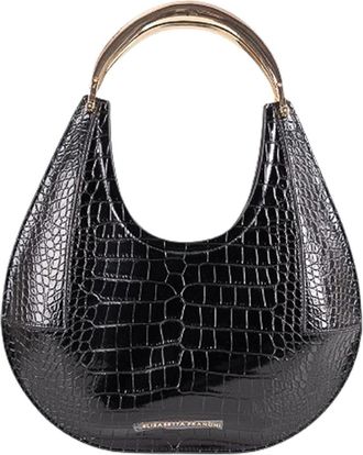 Elisabetta Franchi Sac Porté Épaule - Noir